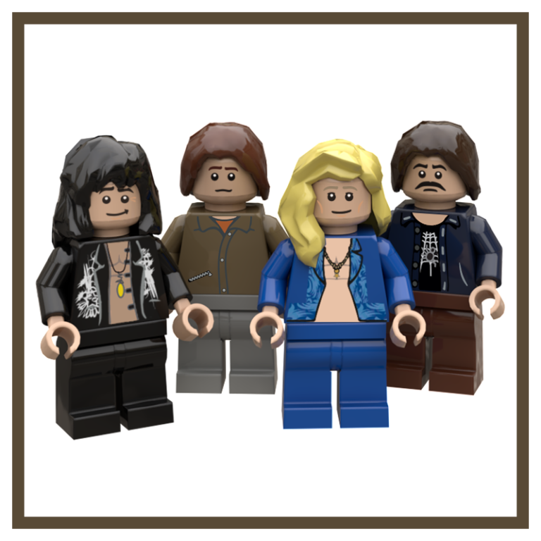 Led Zeppelin minifigs custom printed