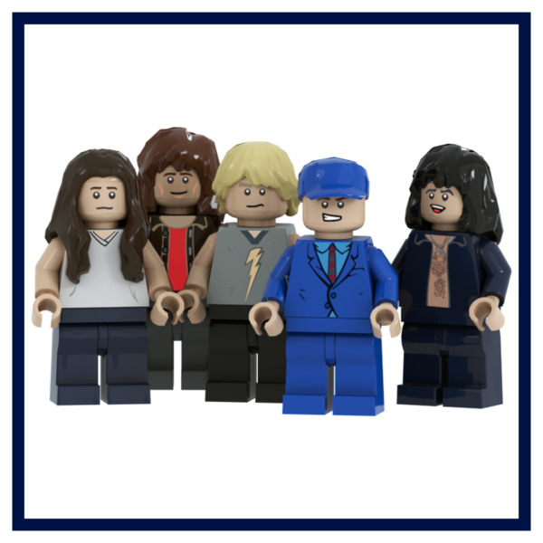 AC/DC minifigs exclusively printed on Lego parts